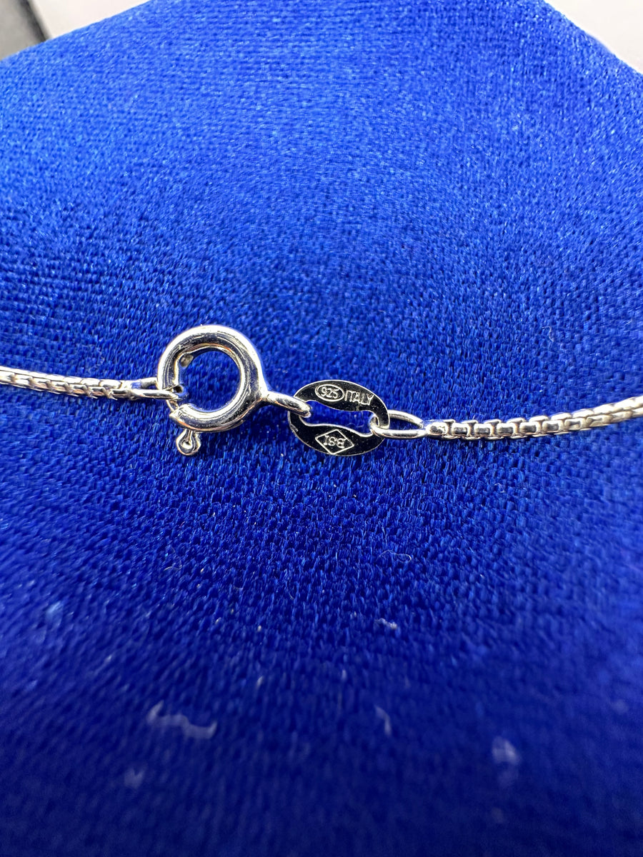 Classic and Timeless 1mm Square Rolo Link Round Box Chain in Silver ...